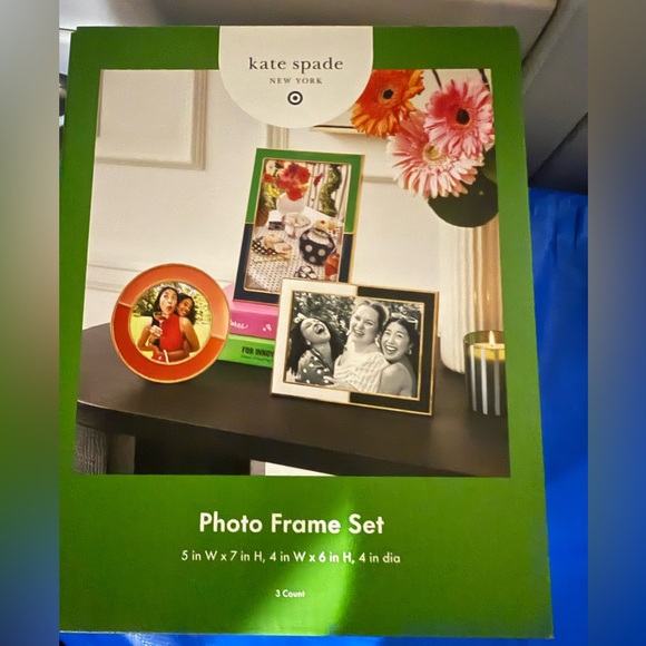 kate spade | Accents | Kate Spade X Target Photo Frame Set Green Orange ...